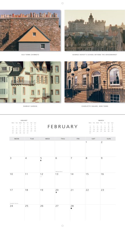 2025 Calendar Edinburgh